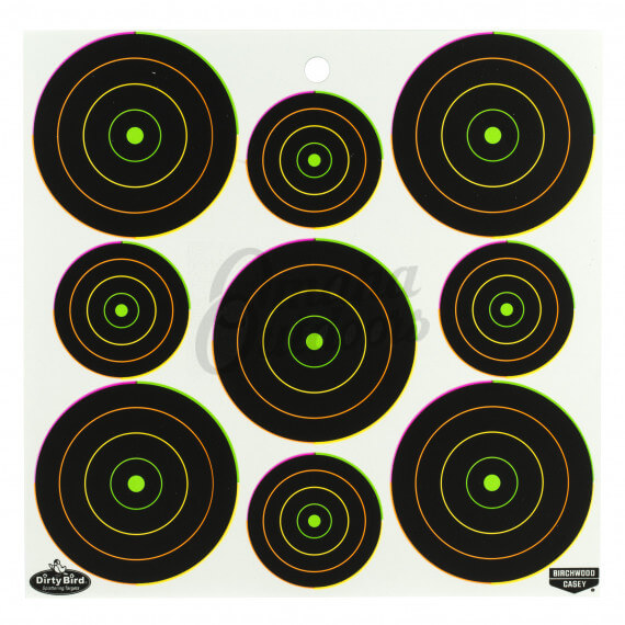 Birchwood Casey Dirty Bird Paper Target Green Round Bullseye Splatter ... Birchwood Casey Dirty Bird Paper Target Green Round Bullseye Splatter ...