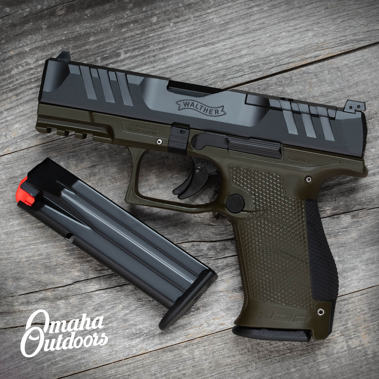 Walther PDP Compact OD Green Walther PDP Compact OD Green