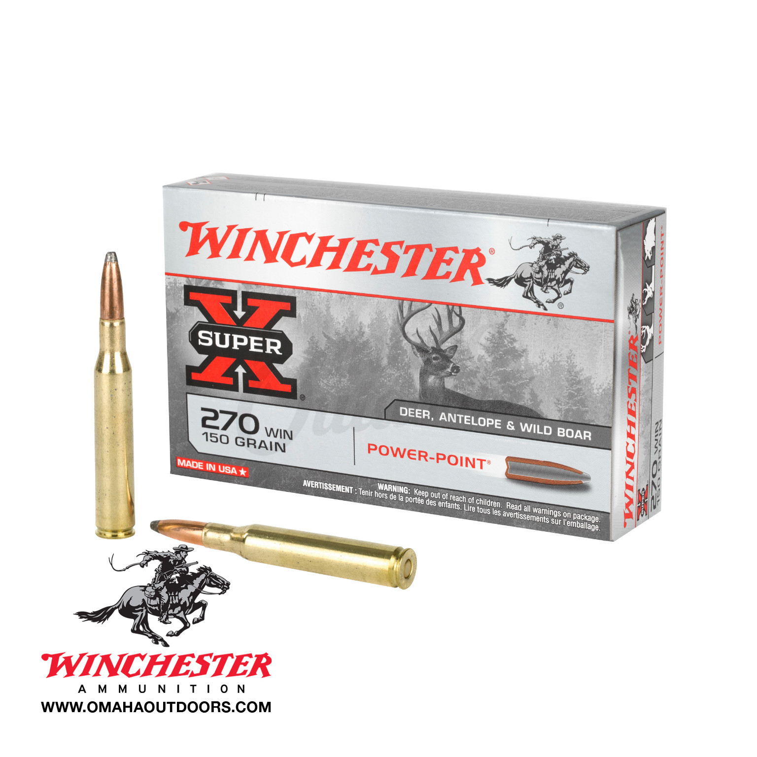 270 Winchester Super X 150 Grain 20 Rounds 270 Winchester Super X 150 Grain 20 Rounds
