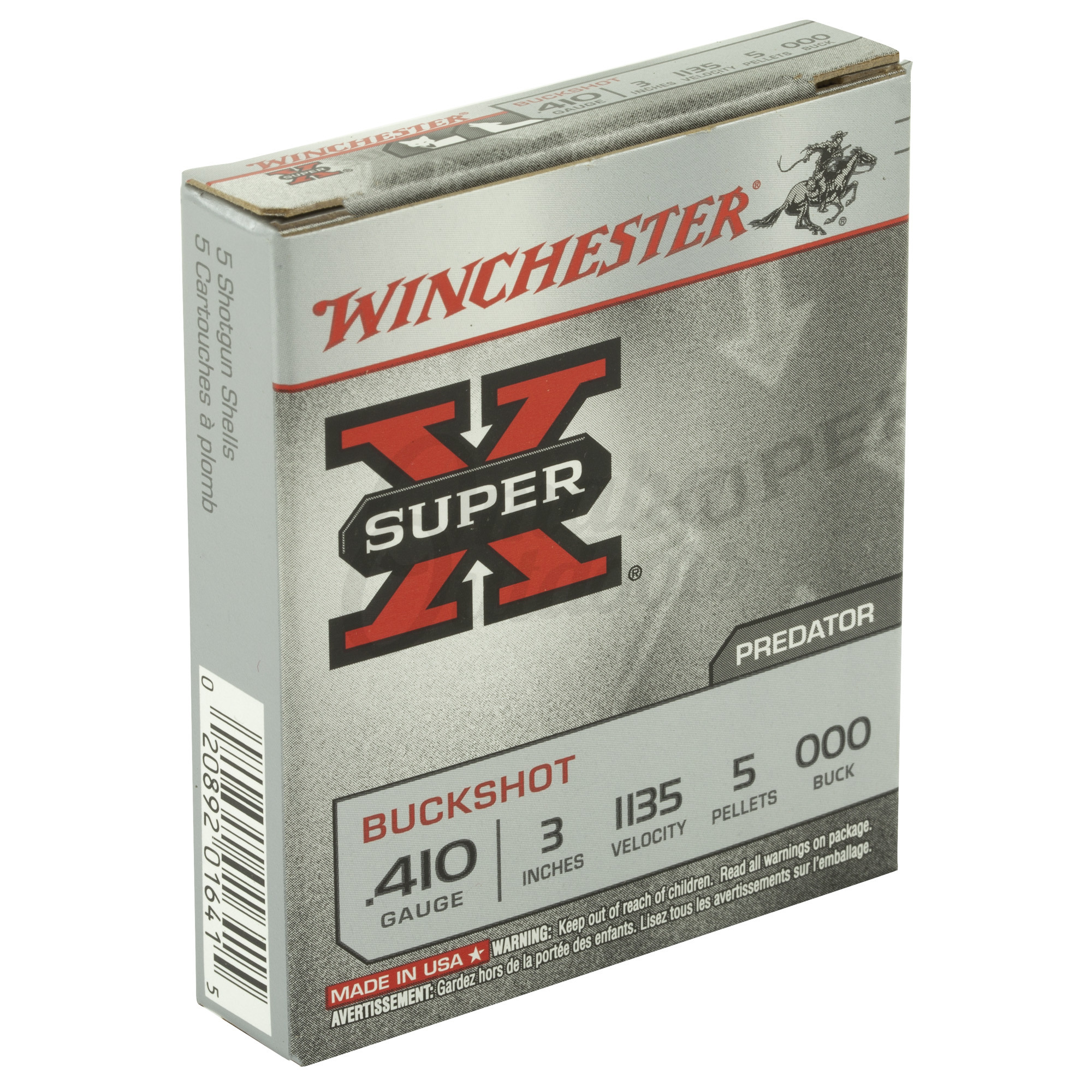 Winchester Super X 410 3 Inch 000 Buckshot Winchester Super X 410 3 Inch 000 Buckshot